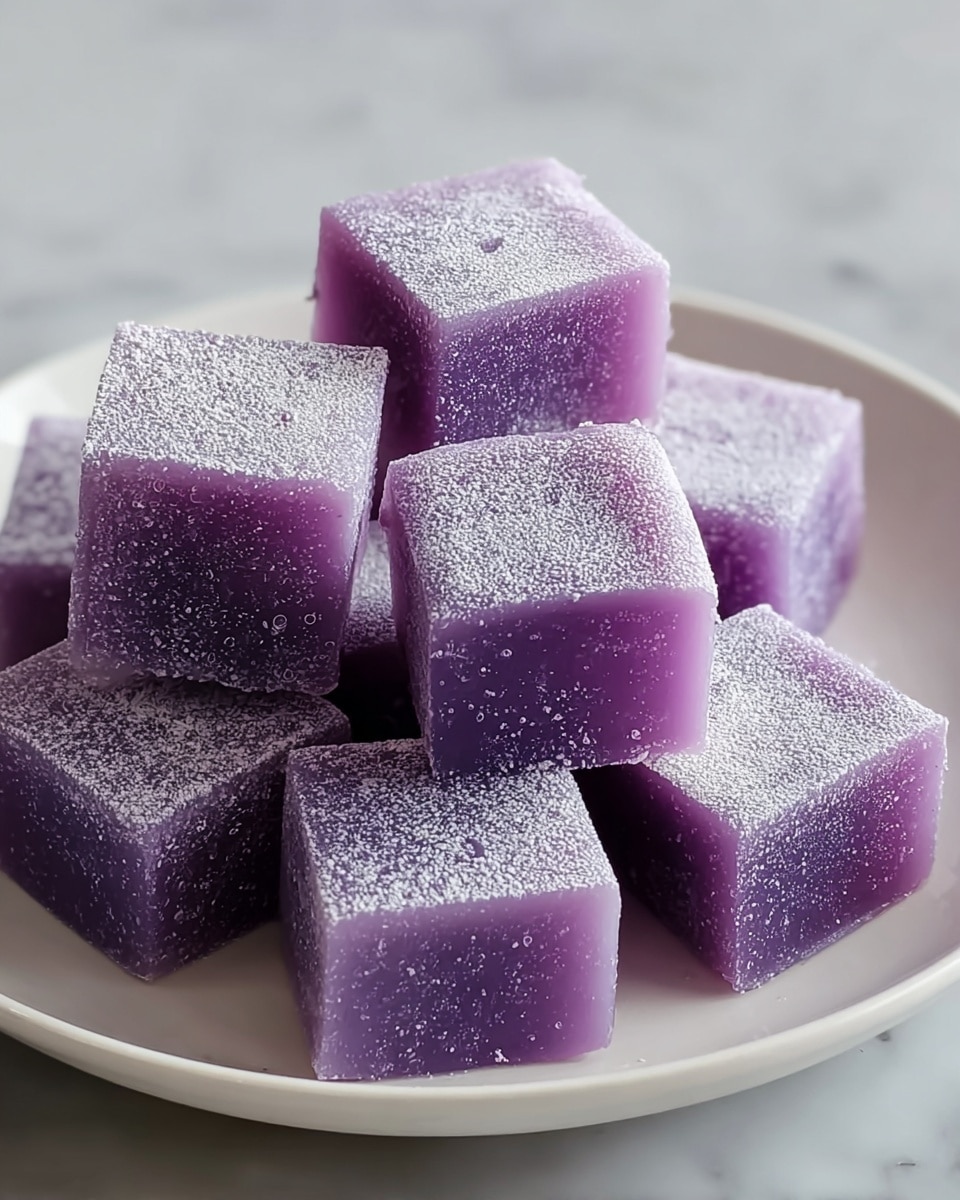 Hawaiian Butter Mochi with Ube: Tropical Dessert Delight